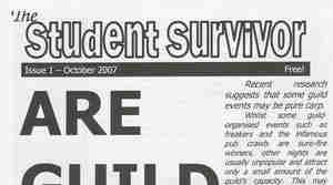 "The Student Survivor" - shitty one-off newspaper I made at university ...